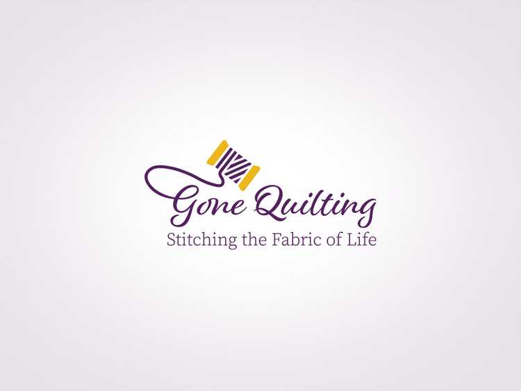 Gone Quilting Logo - Riverworks Marketing