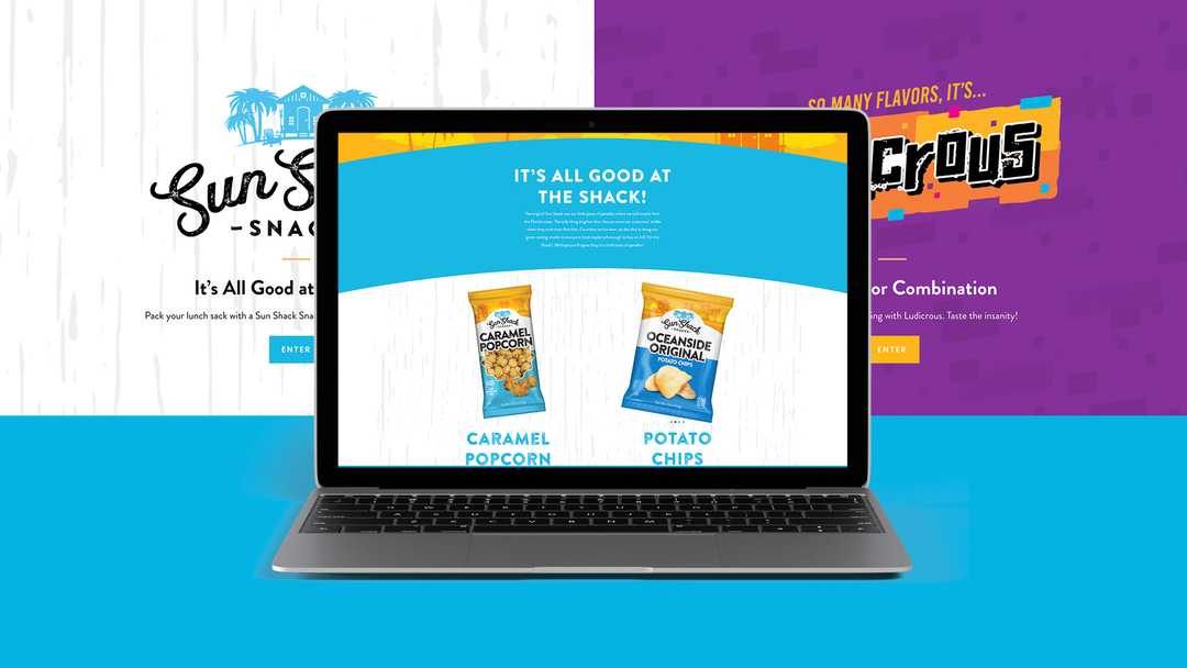Sun Shack Snacks Website Design - Riverworks Marketing