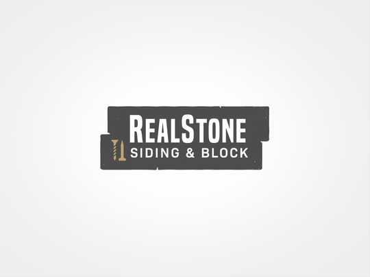 Real Stone Siding & Block Logo - Riverworks Marketing