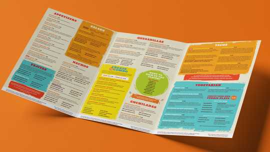 Amigo Mexican Restaurant Menu Design - Riverworks Marketing