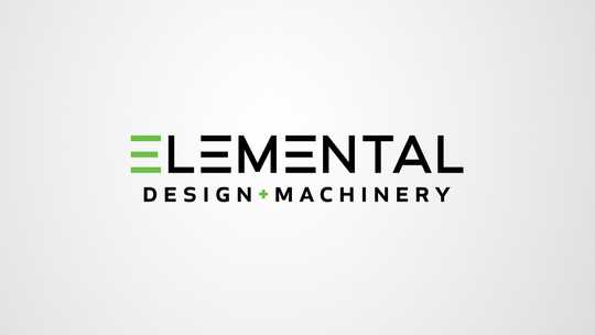 Machine Shop Logo | Elemental Design + Machinery - Riverworks Marketing