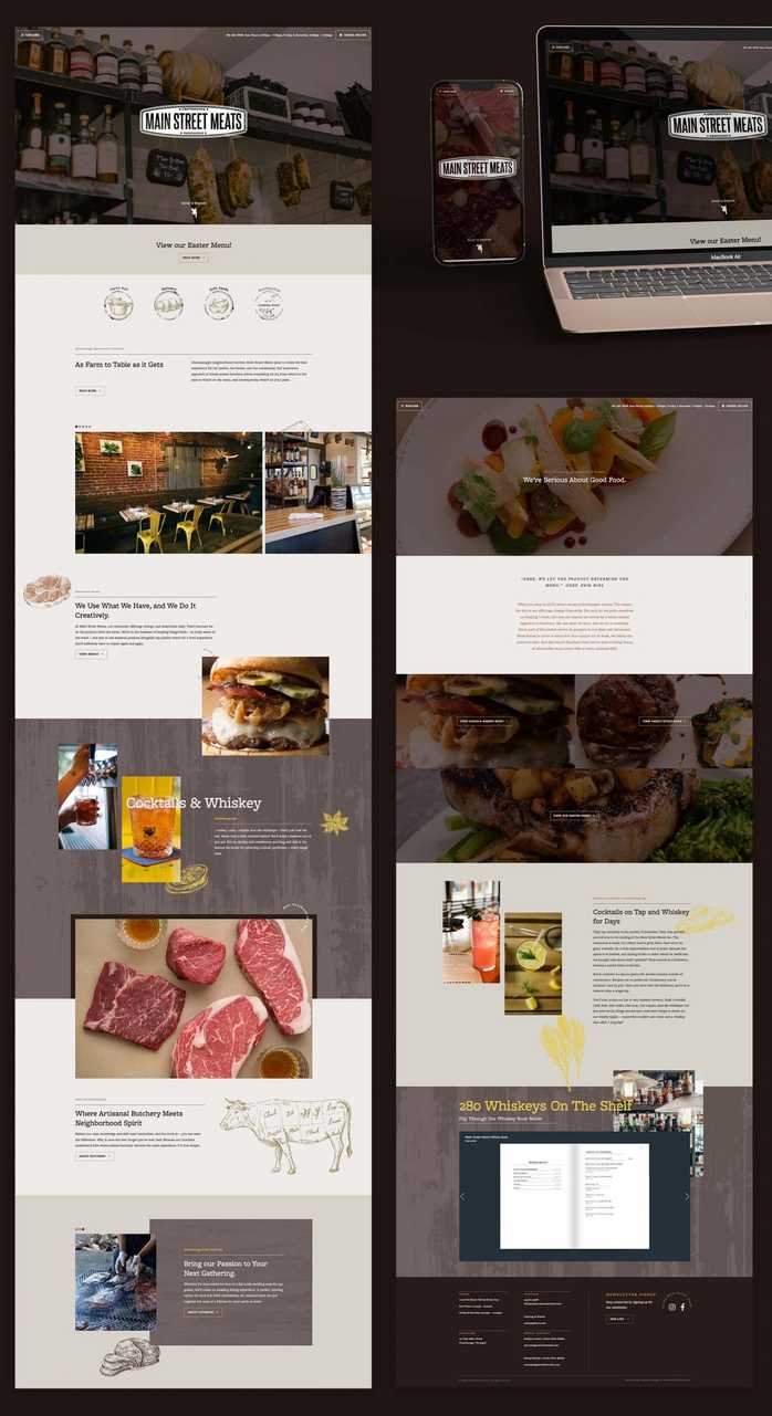 Main Street Meats Website - Riverworks Marketing