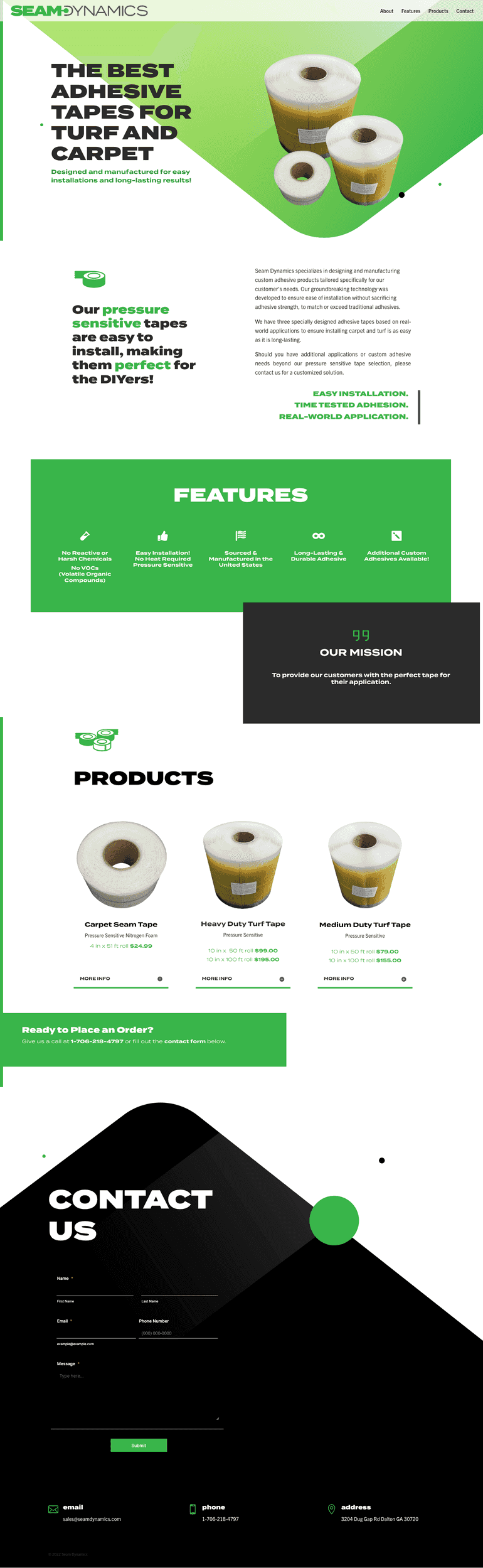 Seam Dynamics Website - Riverworks Marketing