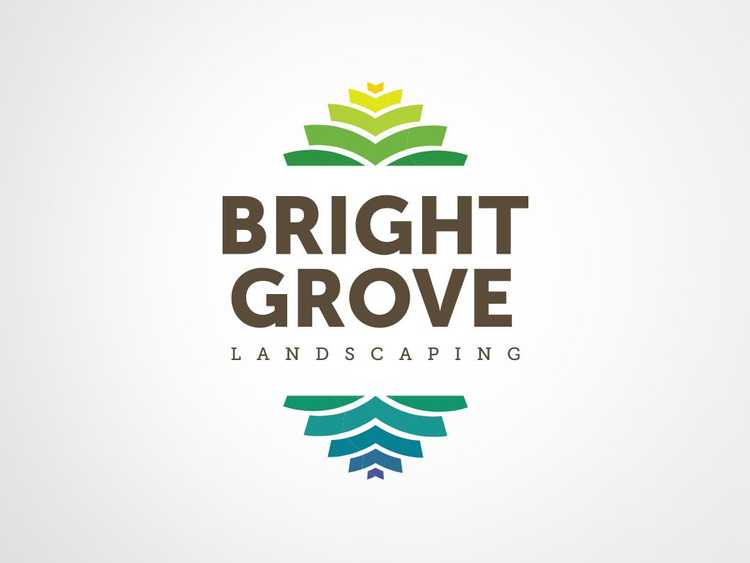 Landscape Design Logo | Bright Grove Landcaping - Riverworks Marketing
